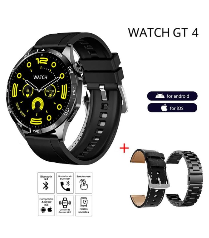 Smartwatch GT4 Max + Doble Correa – IMPORTS MAJESTIC